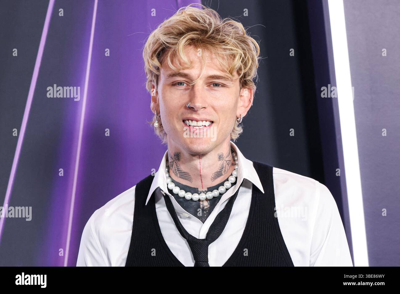 LAS VEGAS, NEVADA, USA - MAY 26: Machine Gun Kelly (mgk) arrives at the ...