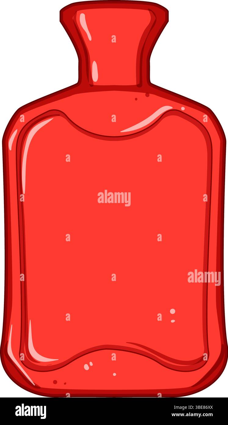 twinge bottle pain relief cartoon vector illustration Stock Vector ...