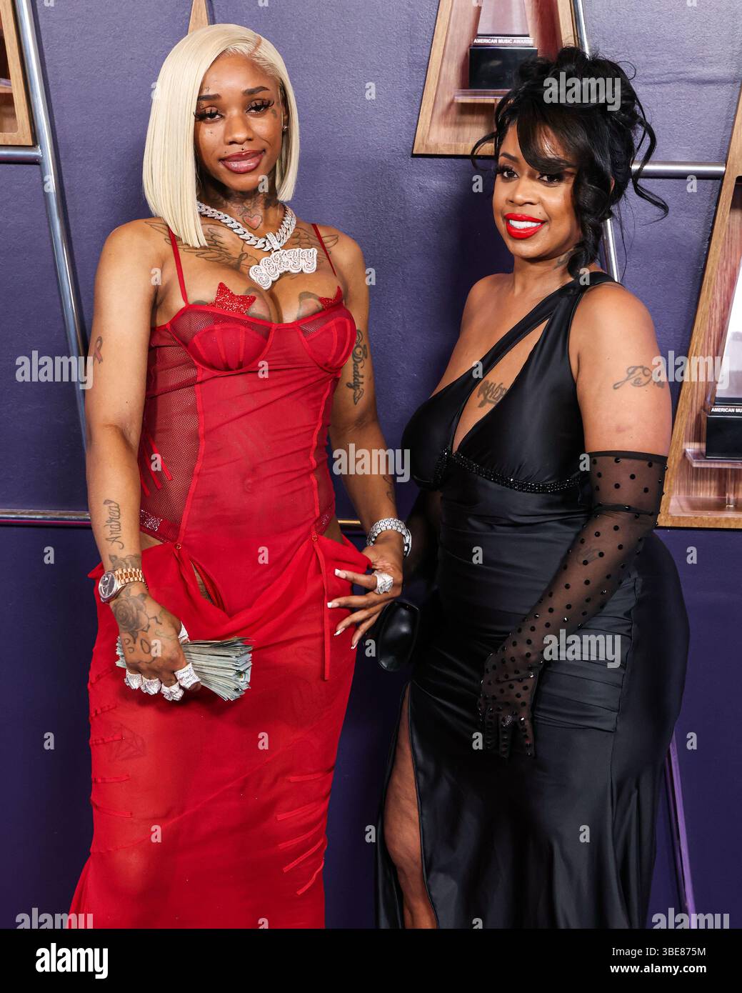 LAS VEGAS, NEVADA, USA - MAY 26: Sexyy Red and mother Andrea Jenkins ...