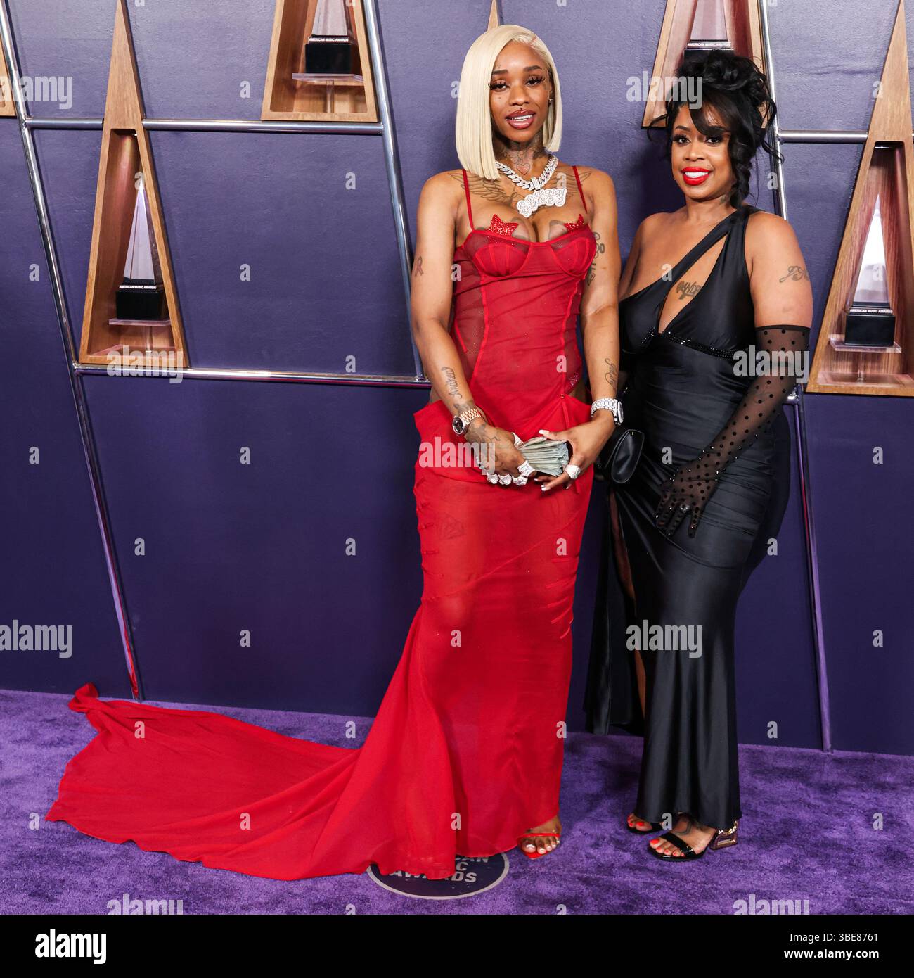 LAS VEGAS, NEVADA, USA - MAY 26: Sexyy Red and mother Andrea Jenkins ...