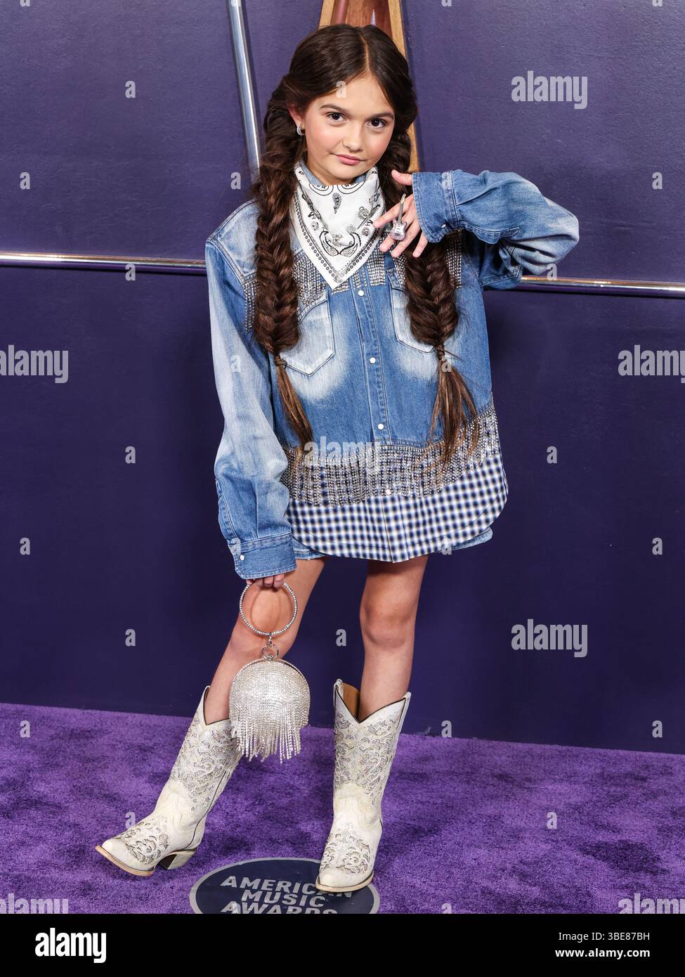 LAS VEGAS, NEVADA, USA - MAY 26: Taylen Biggs arrives at the 2025 ...