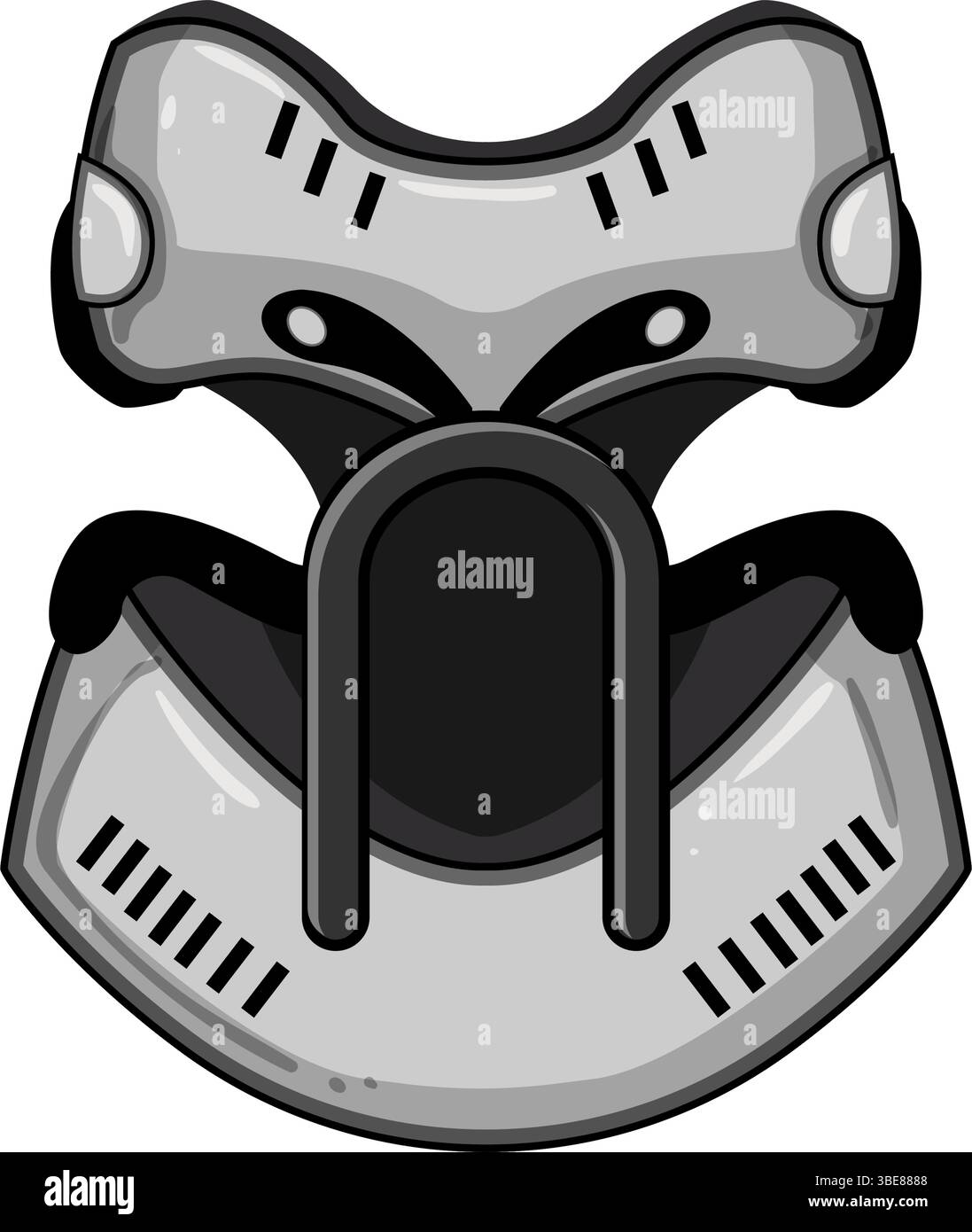 injury cervical neck collar cartoon vector illustration Stock Vector ...