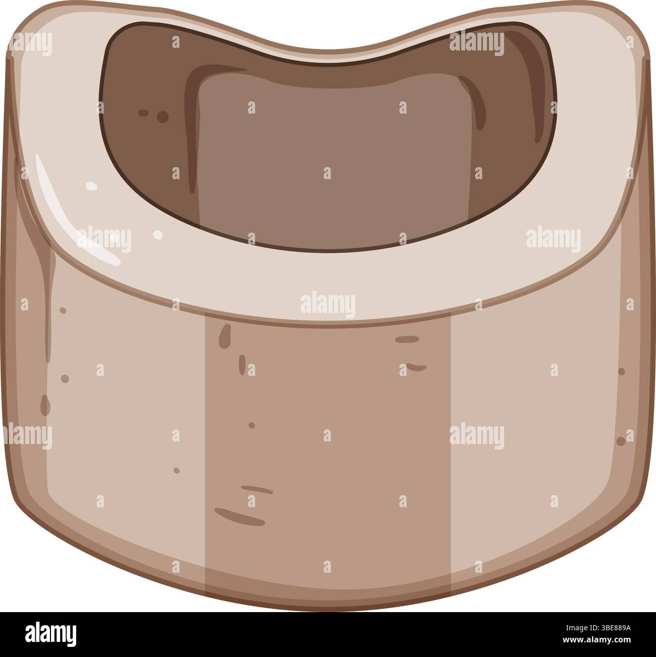 recovery cervical neck collar cartoon vector illustration Stock Vector ...