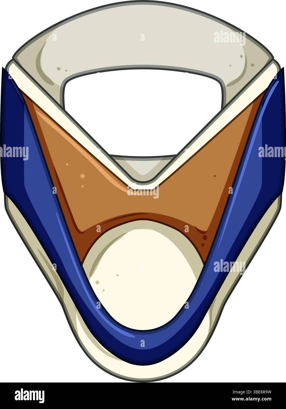 comfort cervical neck collar cartoon vector illustration Stock Vector ...