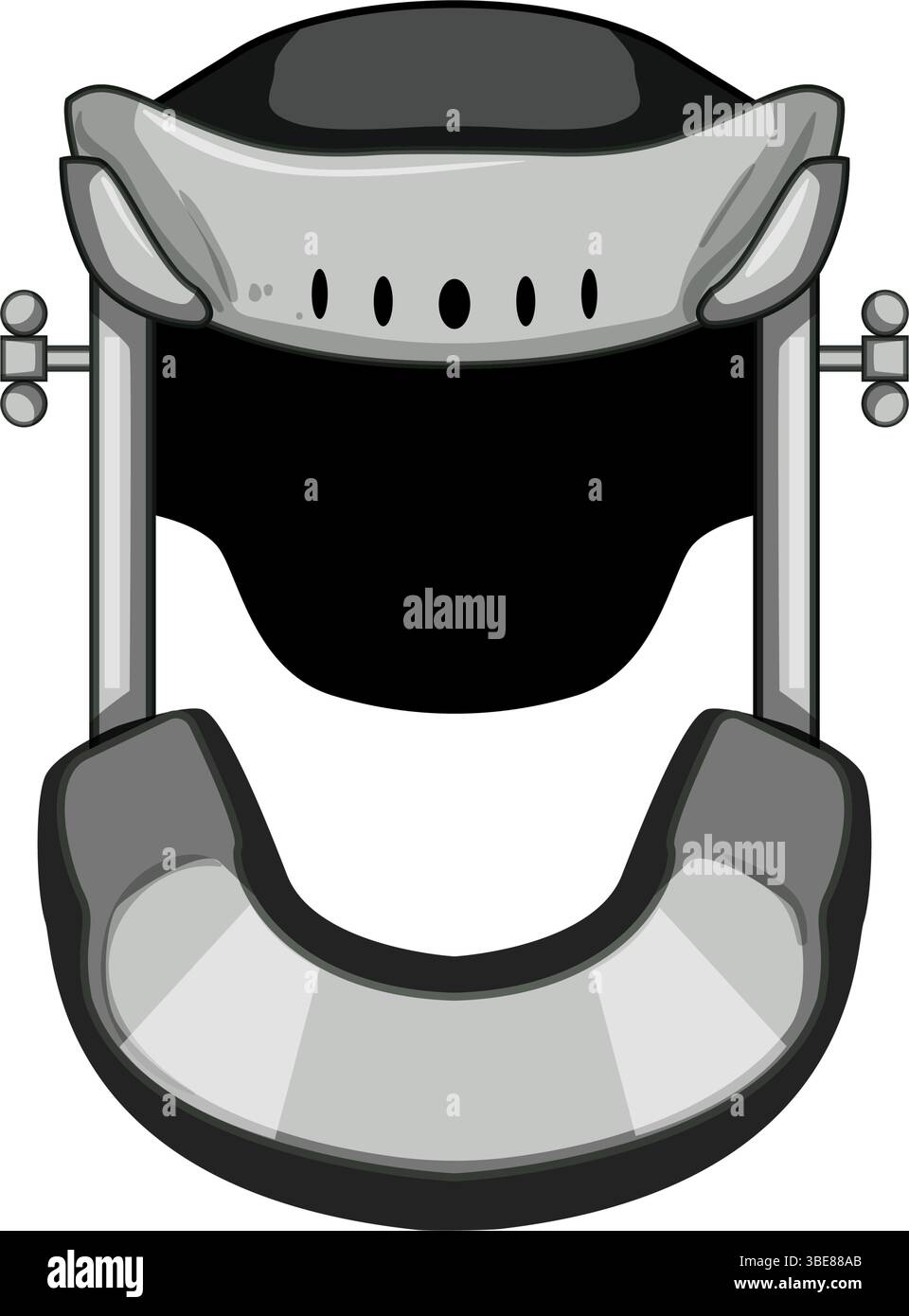 stability cervical neck collar cartoon vector illustration Stock Vector ...