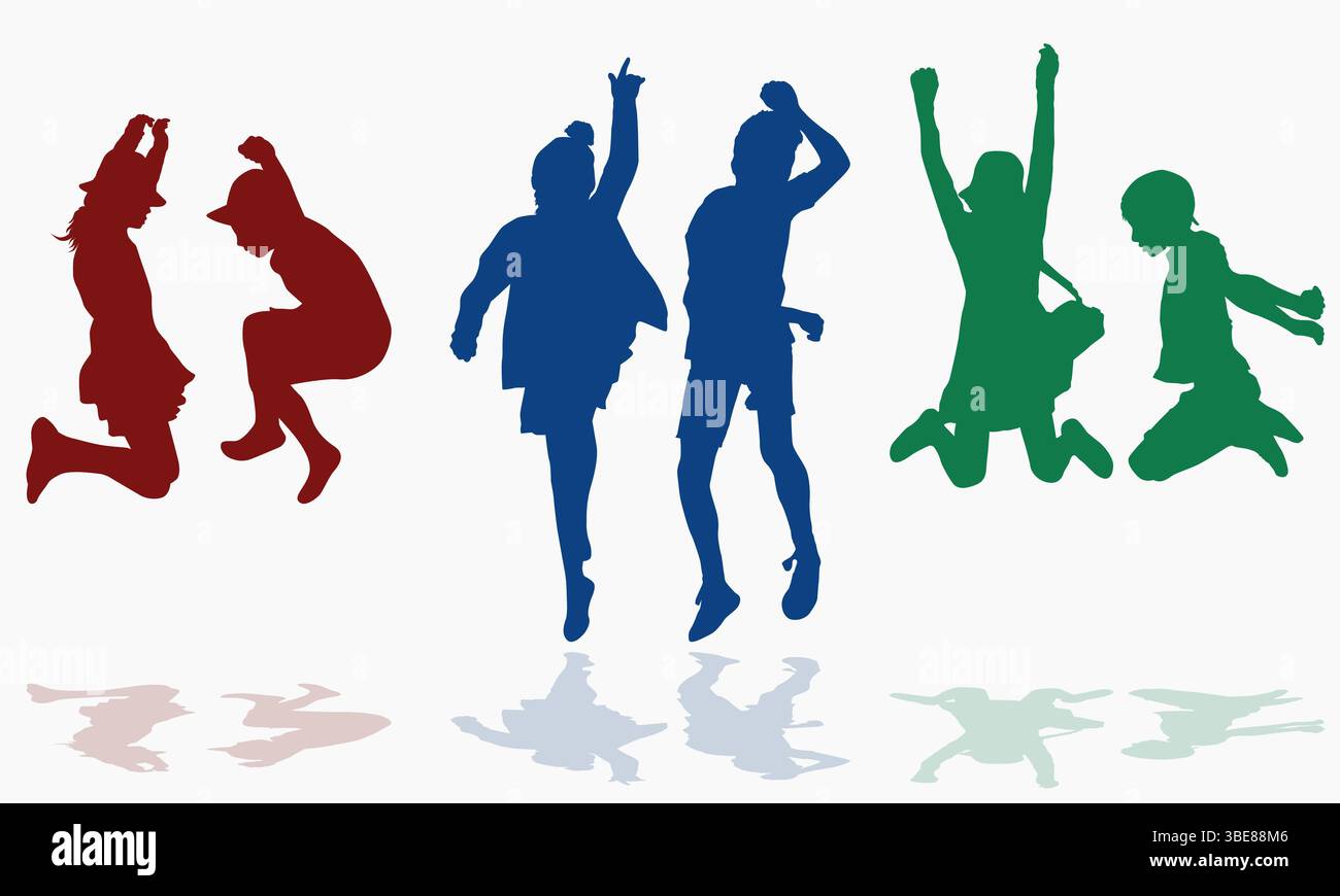 Kids are jumping hi-res stock photography and images - Alamy