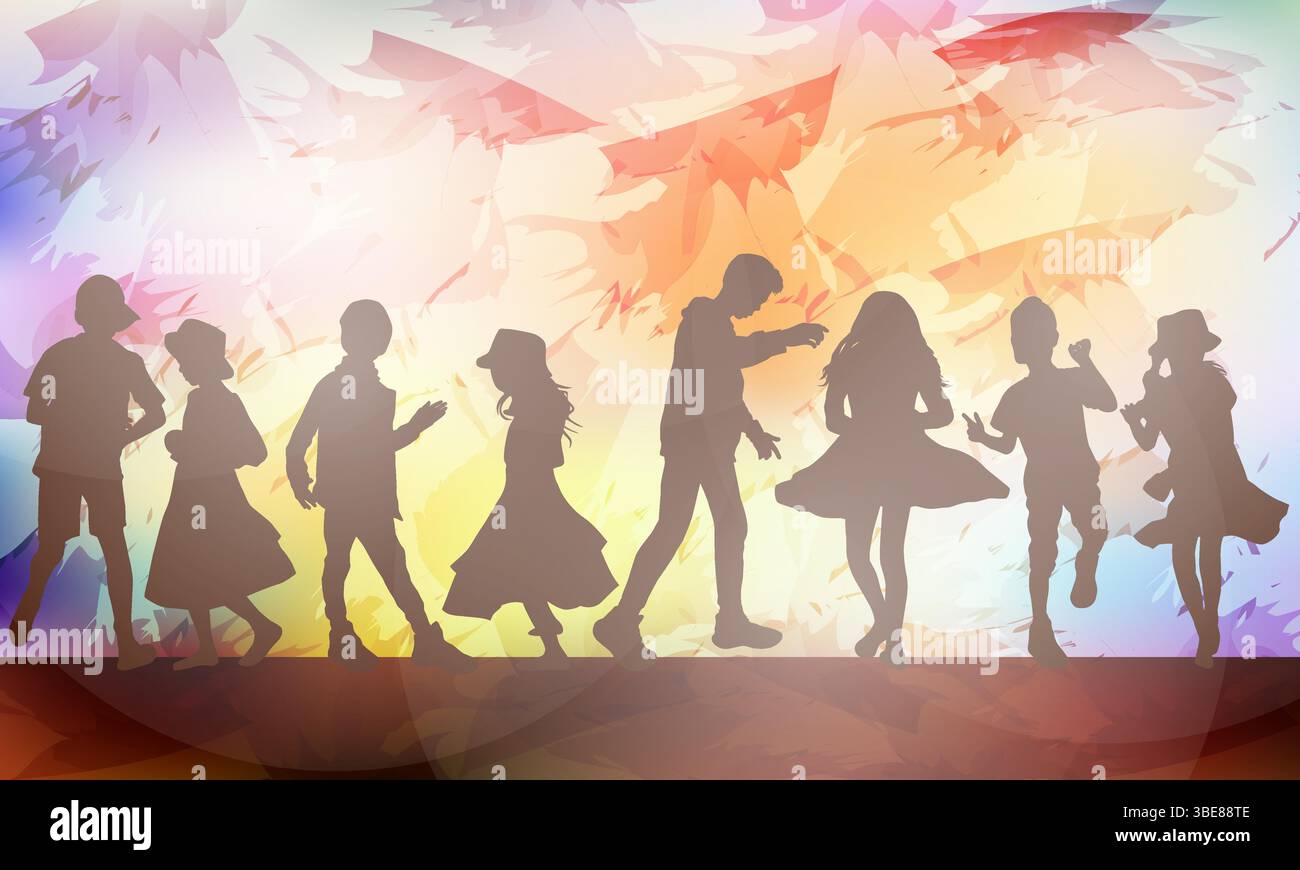 Free community dancing Stock Vector Images - Alamy