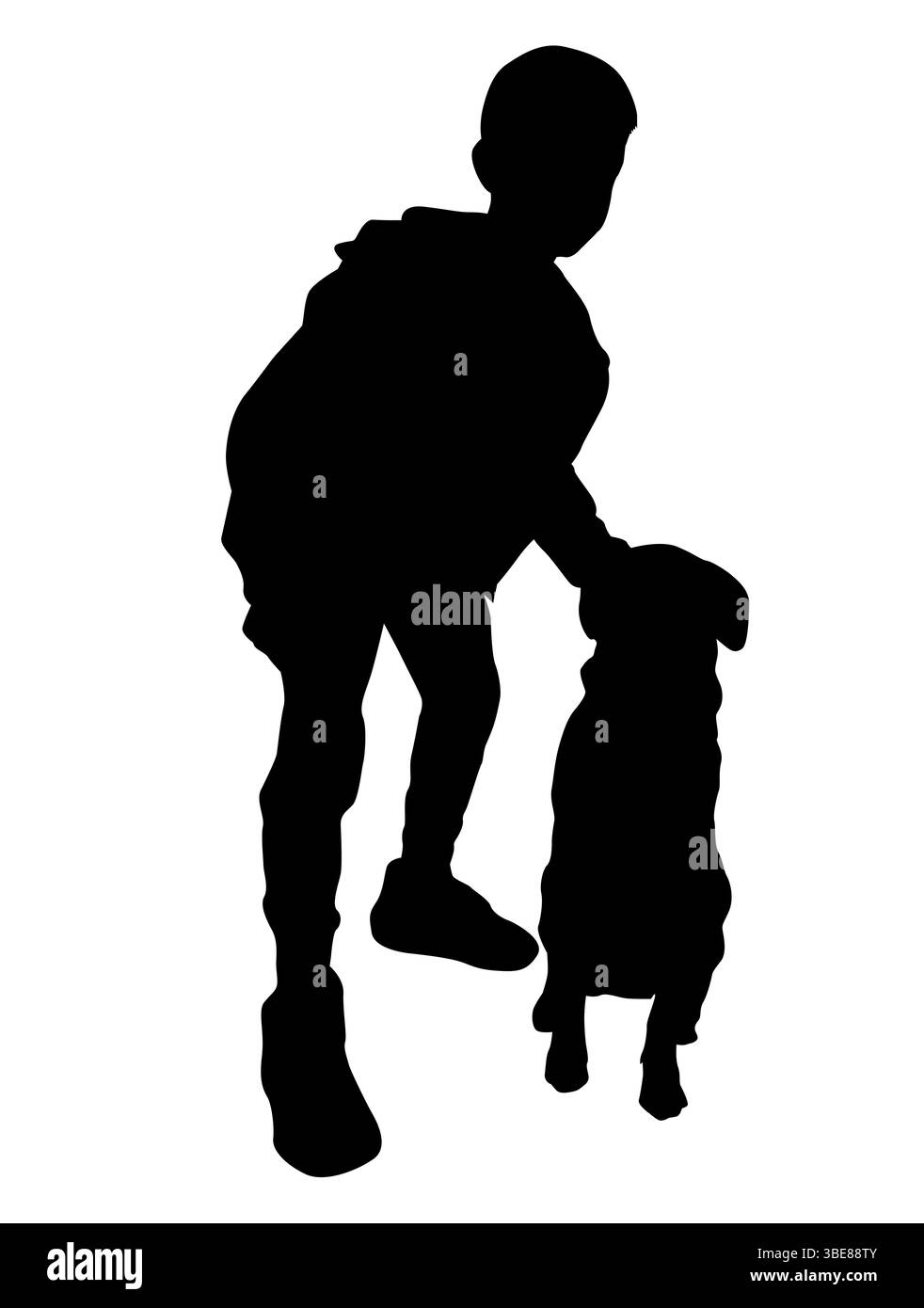 Human silhouette on ground Cut Out Stock Images & Pictures - Alamy