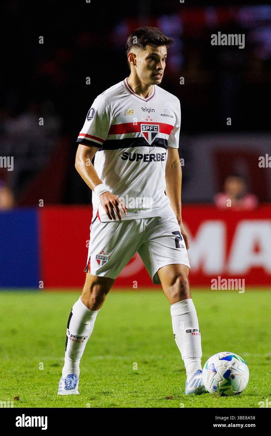 Sao Paulo, Brazil - May 27: Damián Bobadilla of São Paulo looks to pass ...