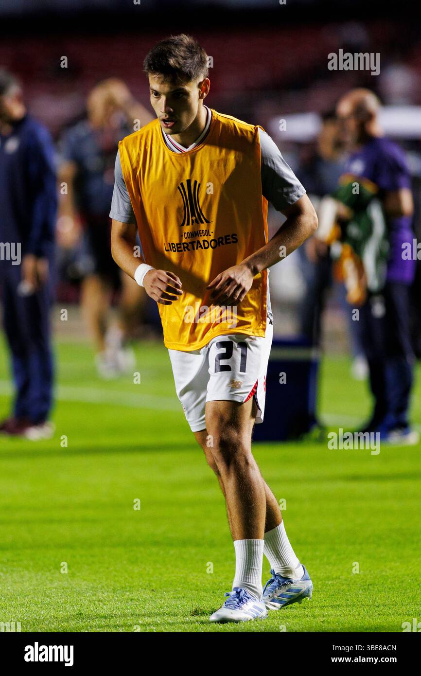 Sao Paulo, Brazil - May 27: Damián Bobadilla of São Paulo warming up ...