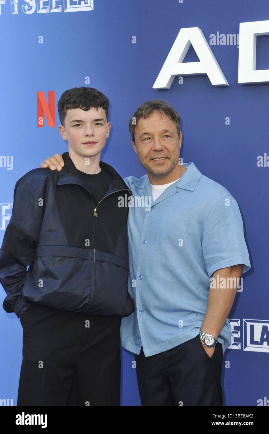 Owen Cooper, Stephen Graham at arrivals for Netflix s ADOLESCENCE ATAS ...