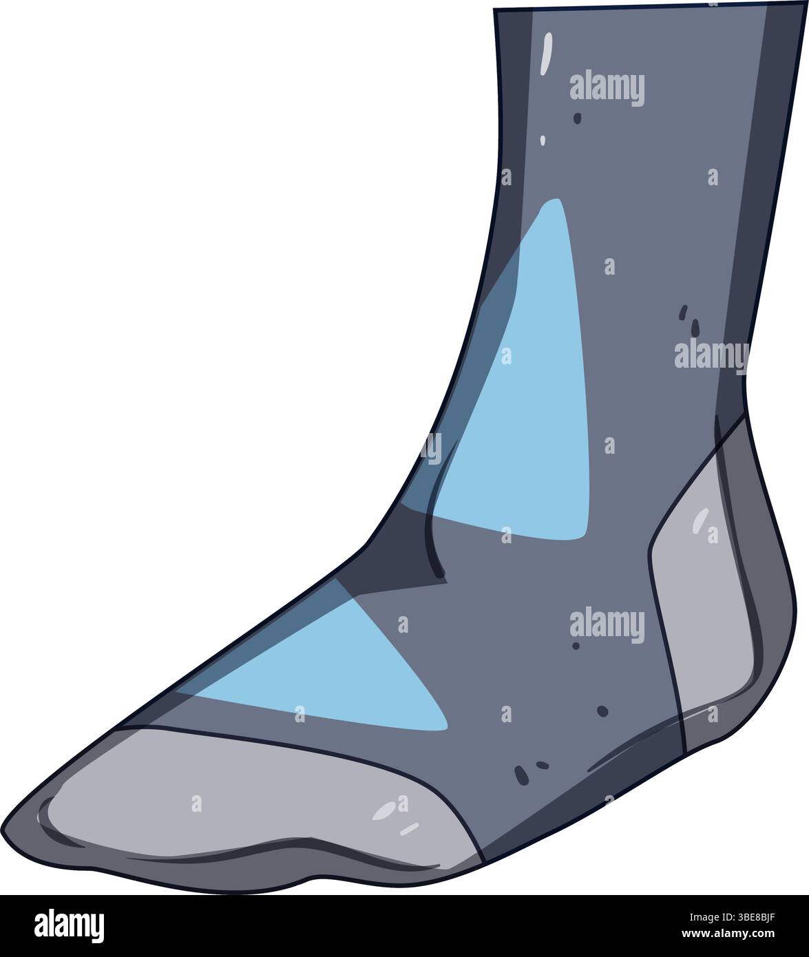 pressure compression socks cartoon vector illustration Stock Vector ...