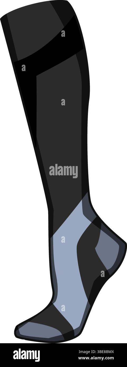 pain compression socks cartoon vector illustration Stock Vector Image ...