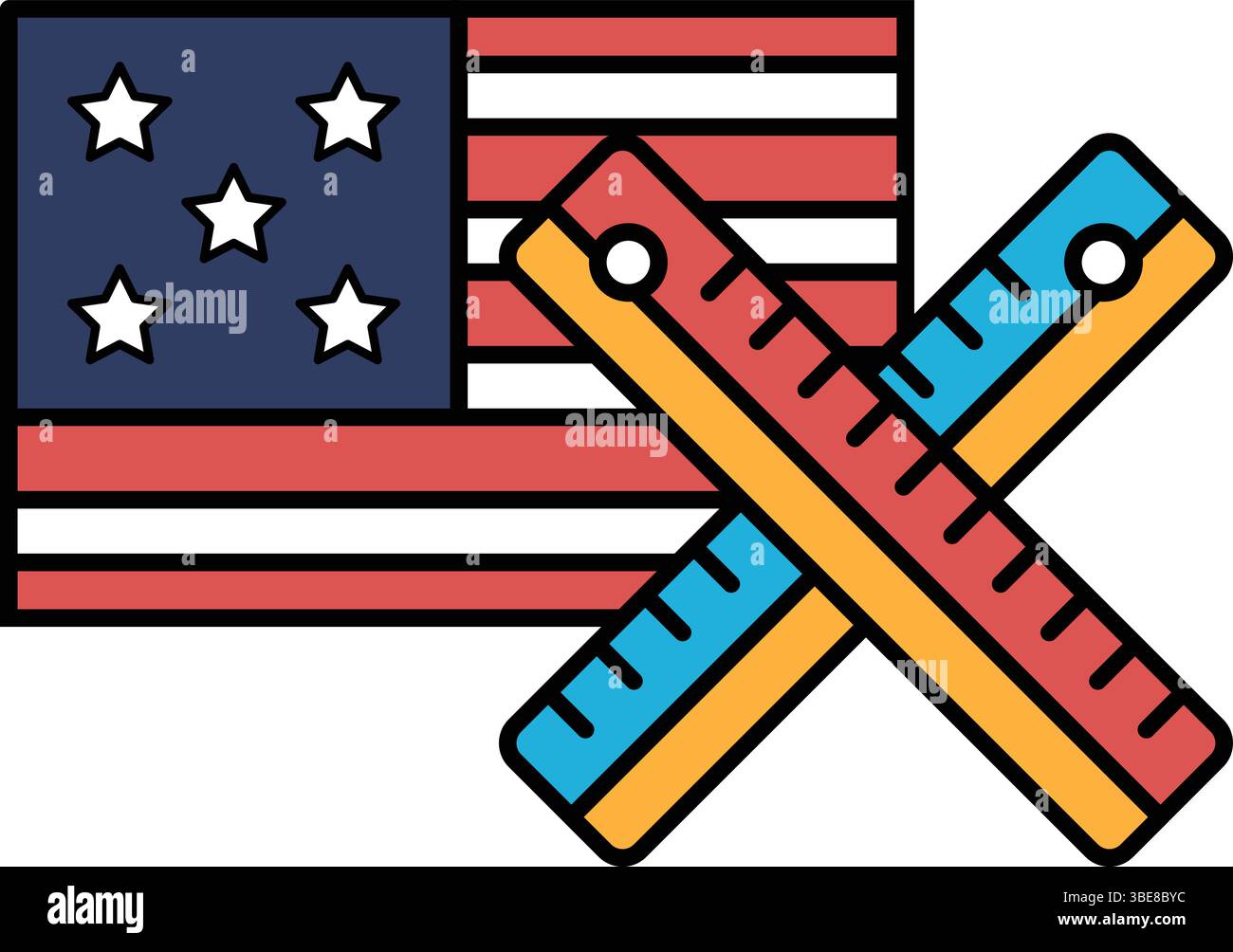 Old rulers background Stock Vector Images - Alamy