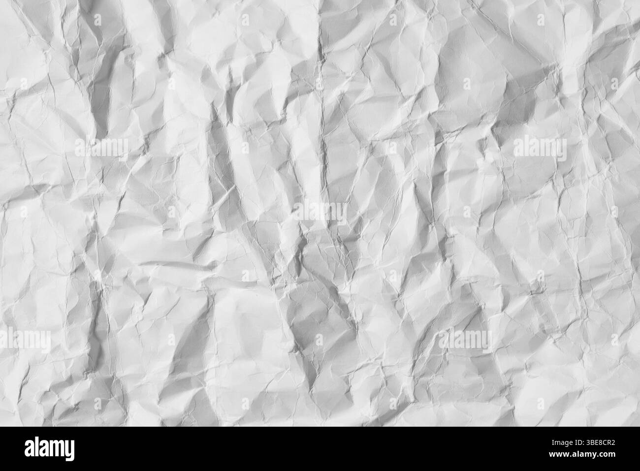 white crumpled wrinkled paper sheet texture background Stock Photo - Alamy