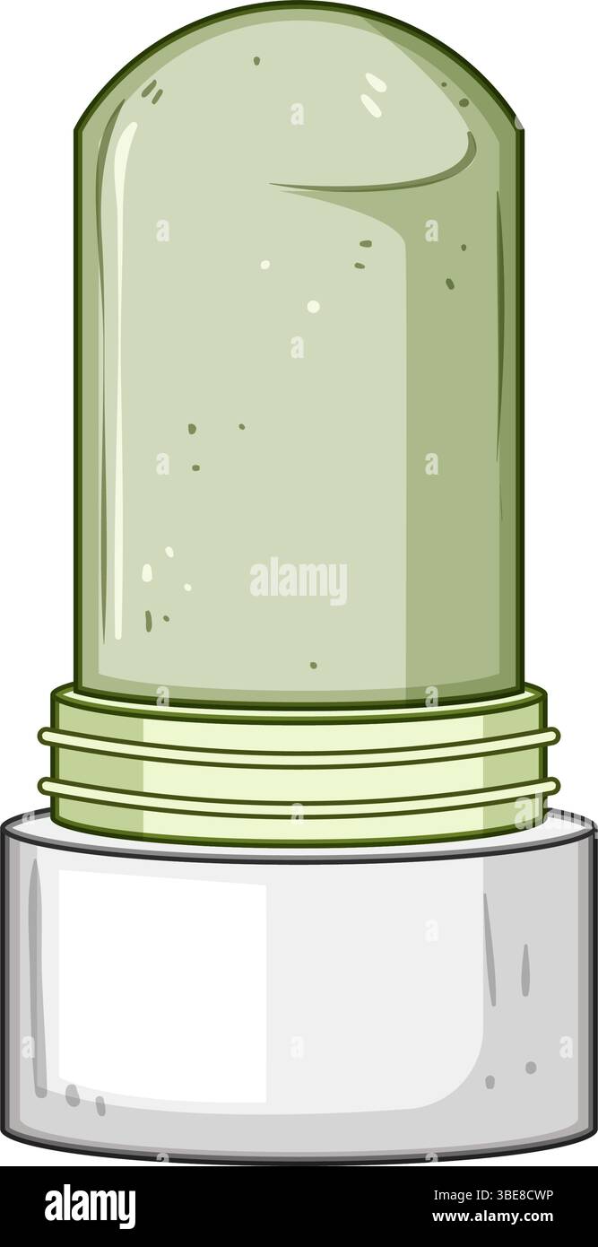 biodegradable deodorant eco friendly cartoon vector illustration Stock ...
