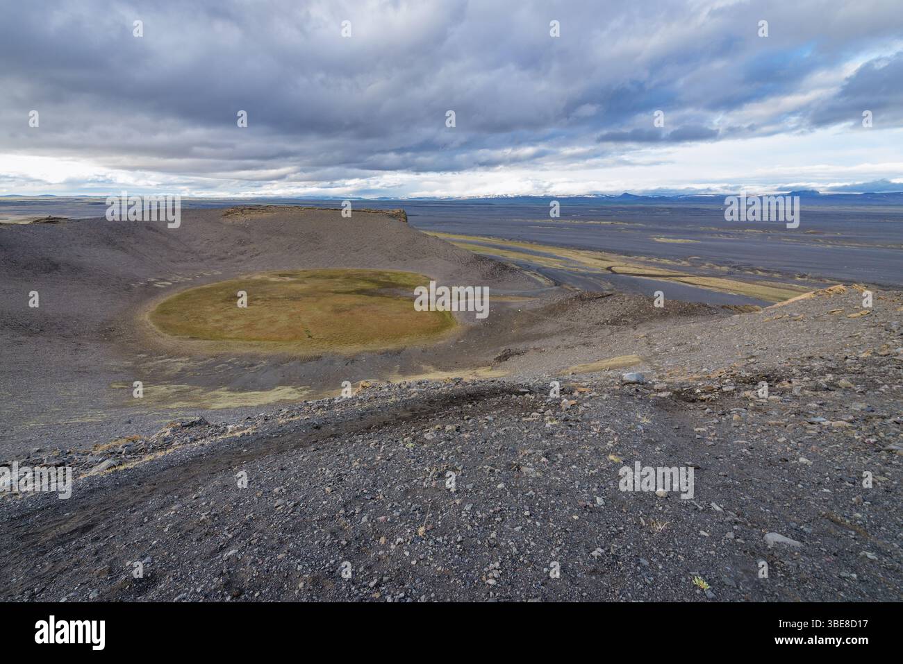 Interior of Hrossaborg - Horse Castle - tephra and scoria crater near ...