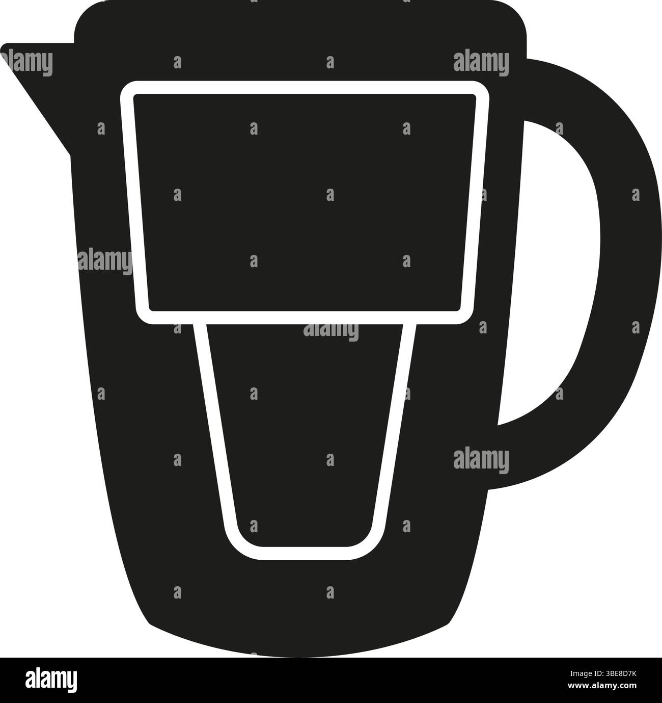 Water Filter Pitcher Solid Icon. Clean Water Filtration And ...