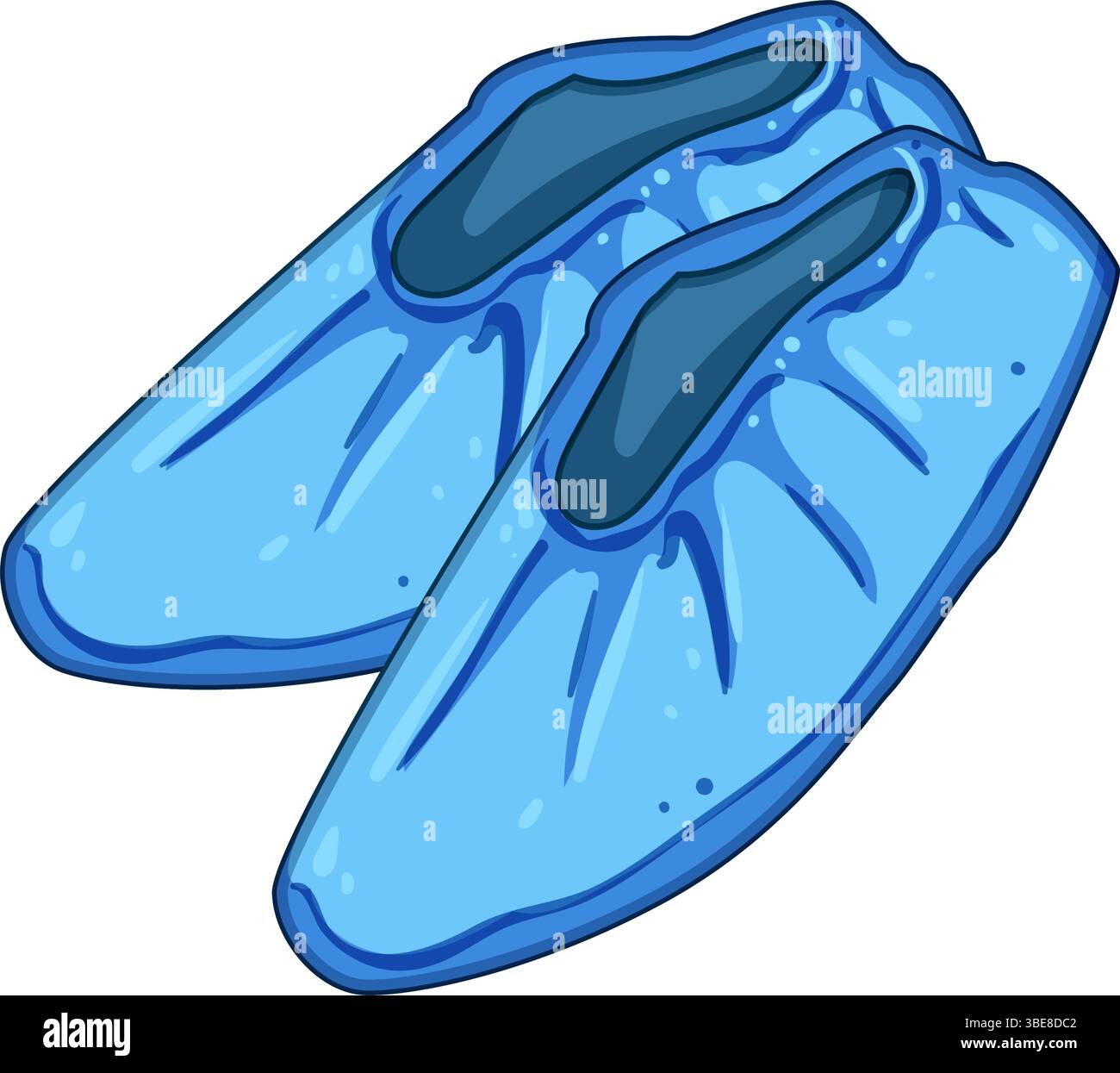 elastic disposable shoe covers cartoon vector illustration Stock Vector ...