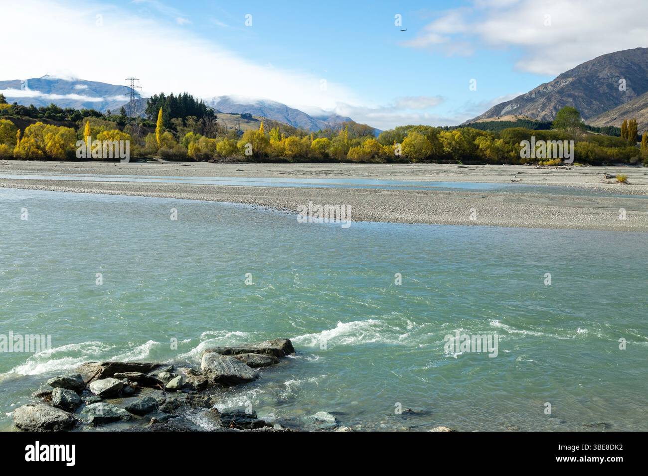The Shotover River near Queenstown, Queenstown, Otago, New Zealand ...