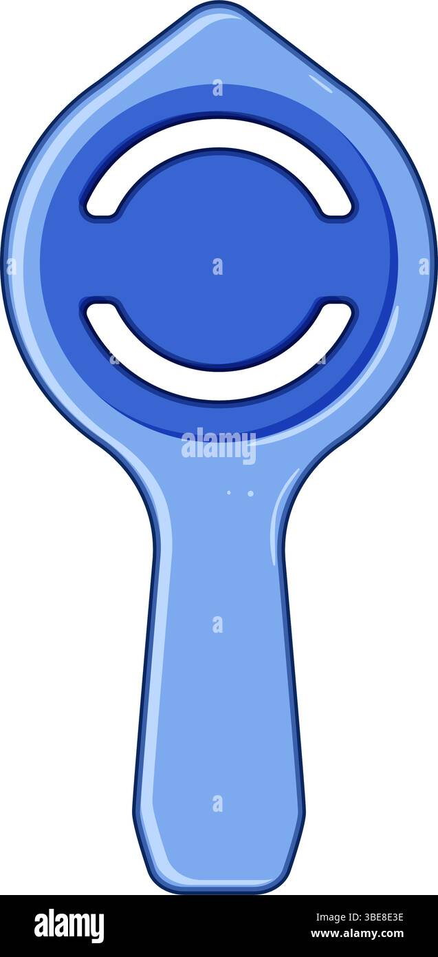 yolk egg separator tool cartoon vector illustration Stock Vector Image ...