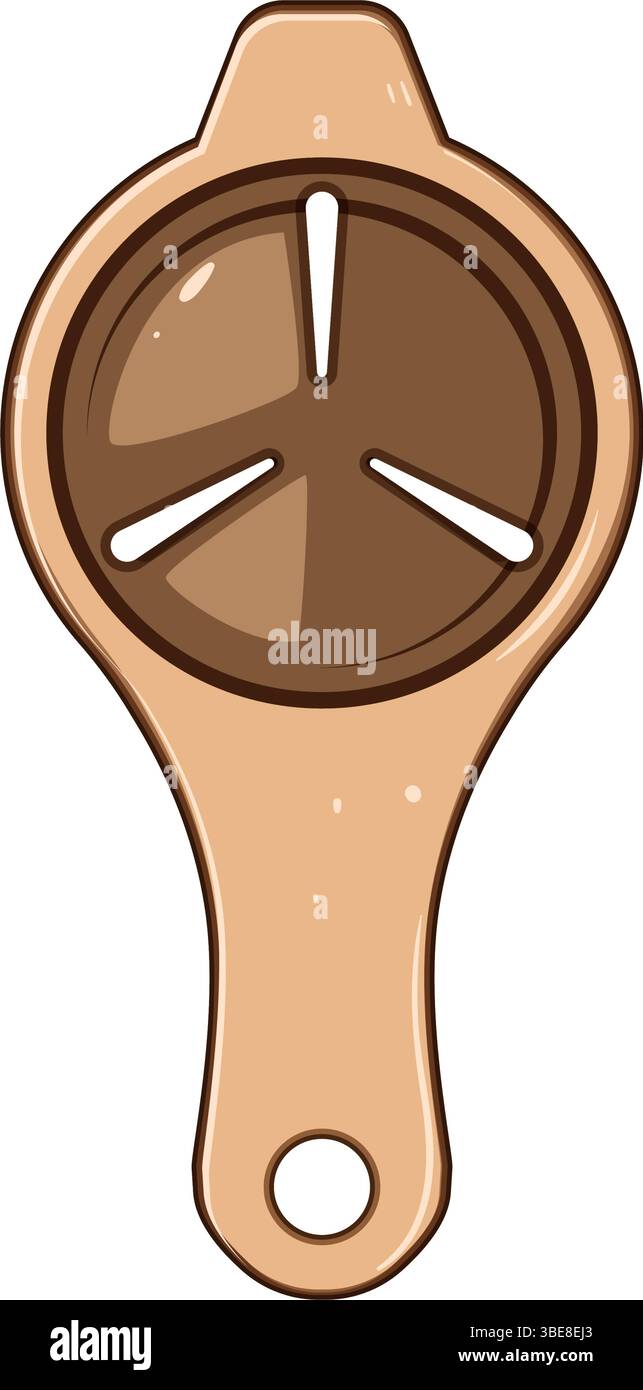 clean egg separator tool cartoon vector illustration Stock Vector Image ...