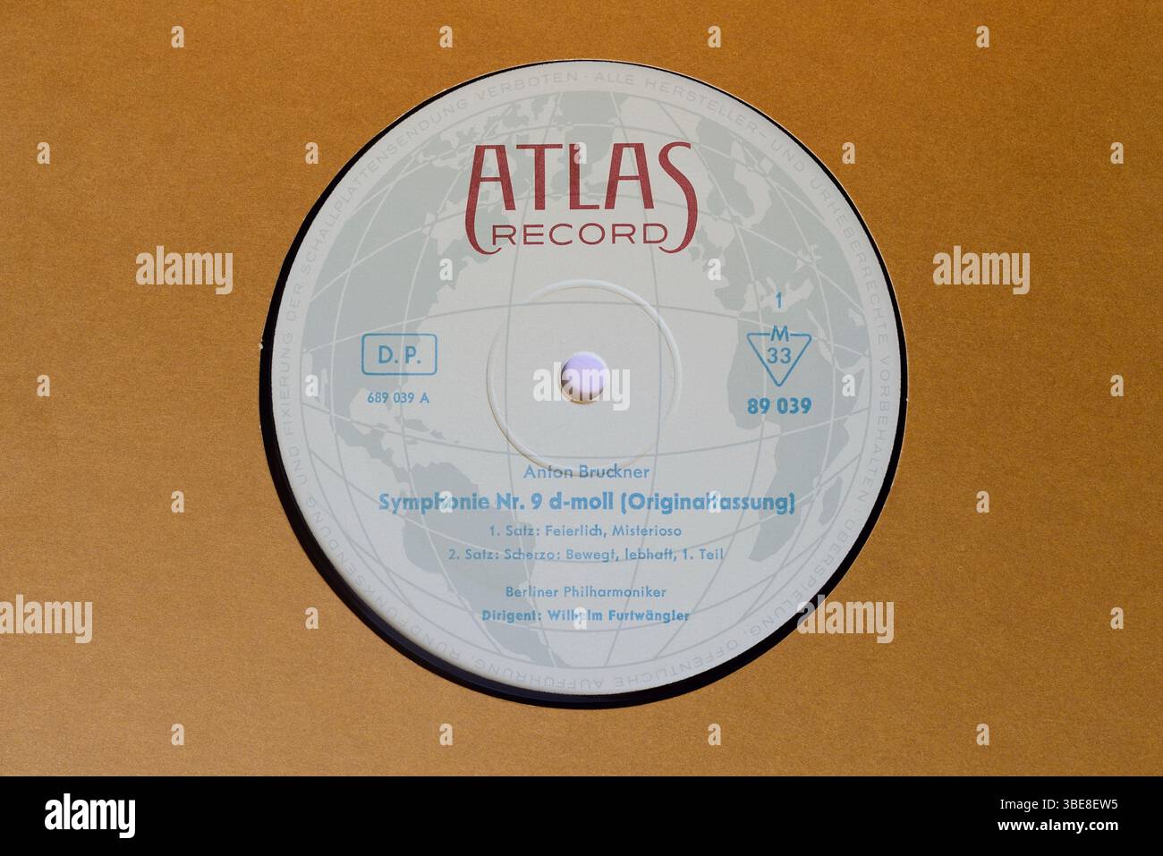 Vintage Record Label, Anton Bruckner, Wilhelm Furtwängler, Atlas ...