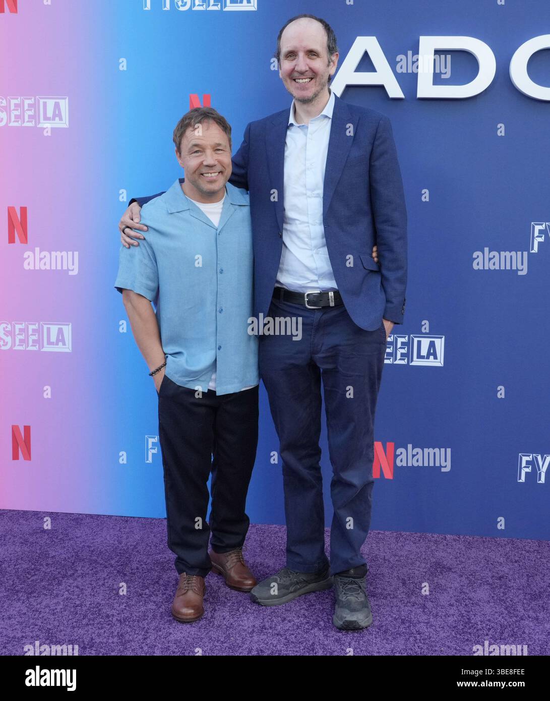 Los Angeles, USA. 27th May, 2025. (L-R) Stephen Graham and Jack Thorne ...