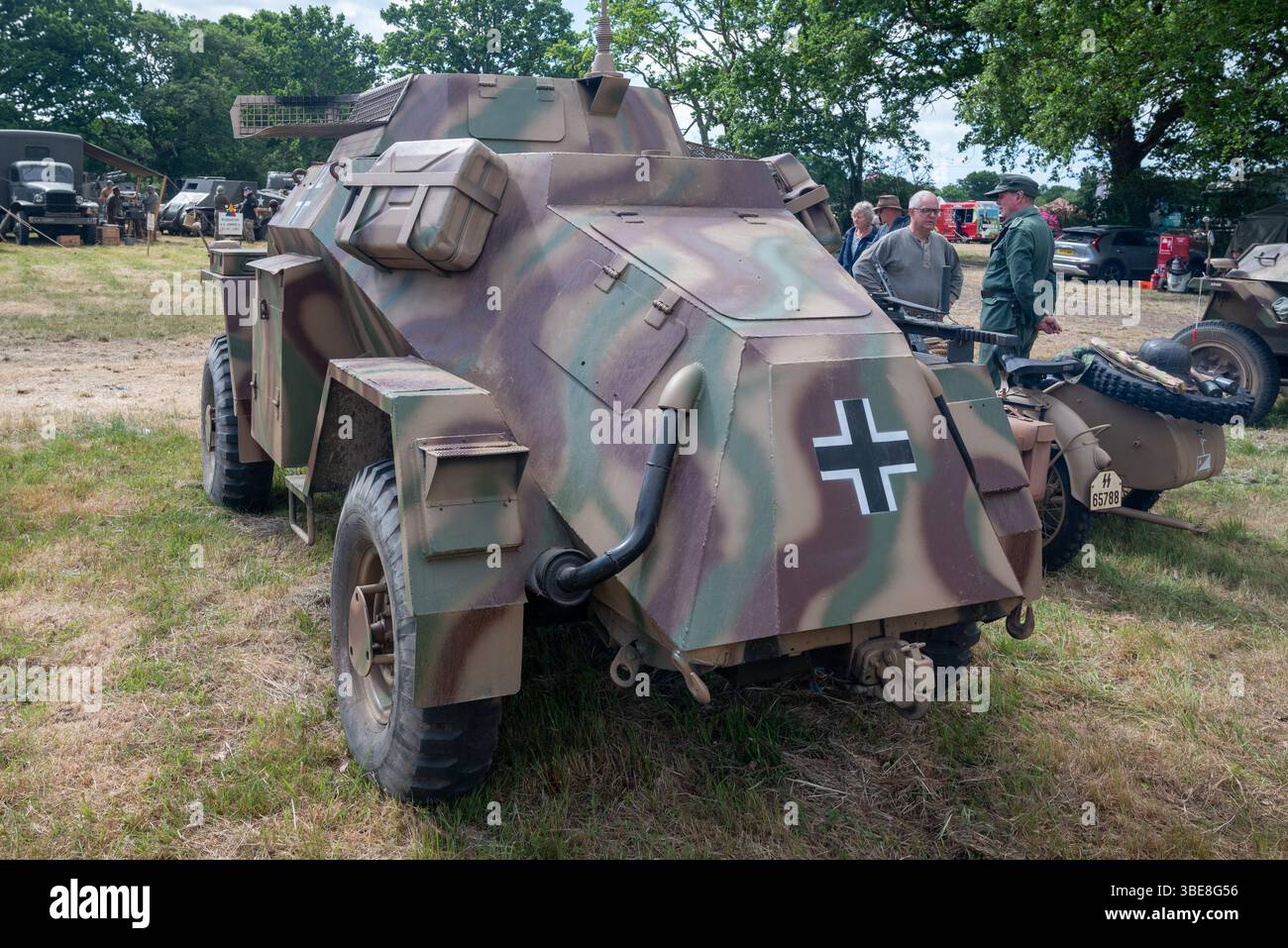 Sdkfz 222 replica on display at the Overlord military show. May 25th ...