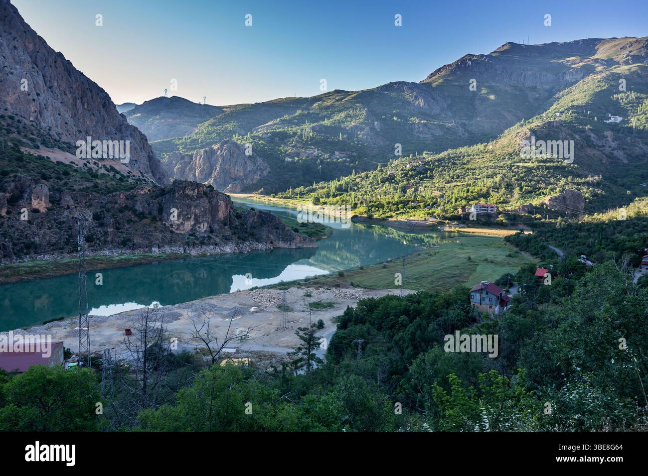 View of the Karasu River, one of the two most important branches of the ...