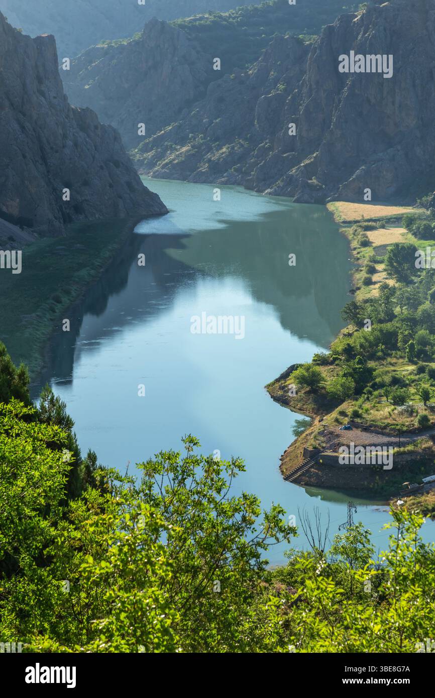 View of the Karasu River, one of the two most important branches of the ...