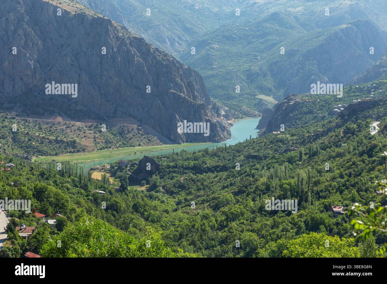 View of the Karasu River, one of the two most important branches of the ...