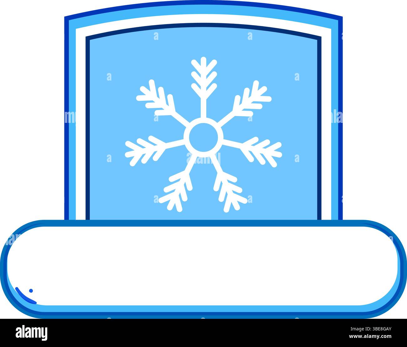 storage frozen label cartoon vector illustration Stock Vector Image ...