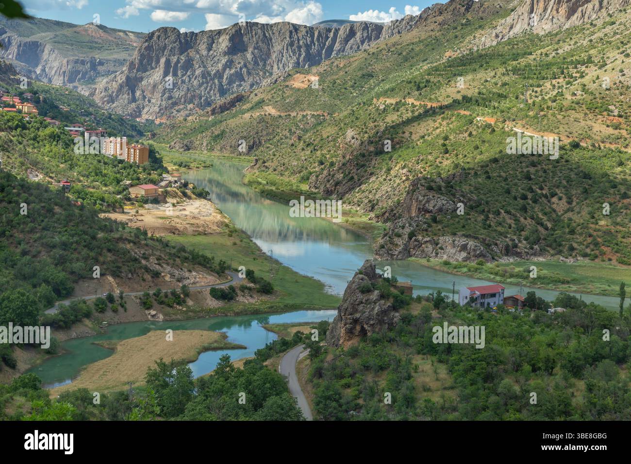 View of the Karasu River, one of the two most important branches of the ...