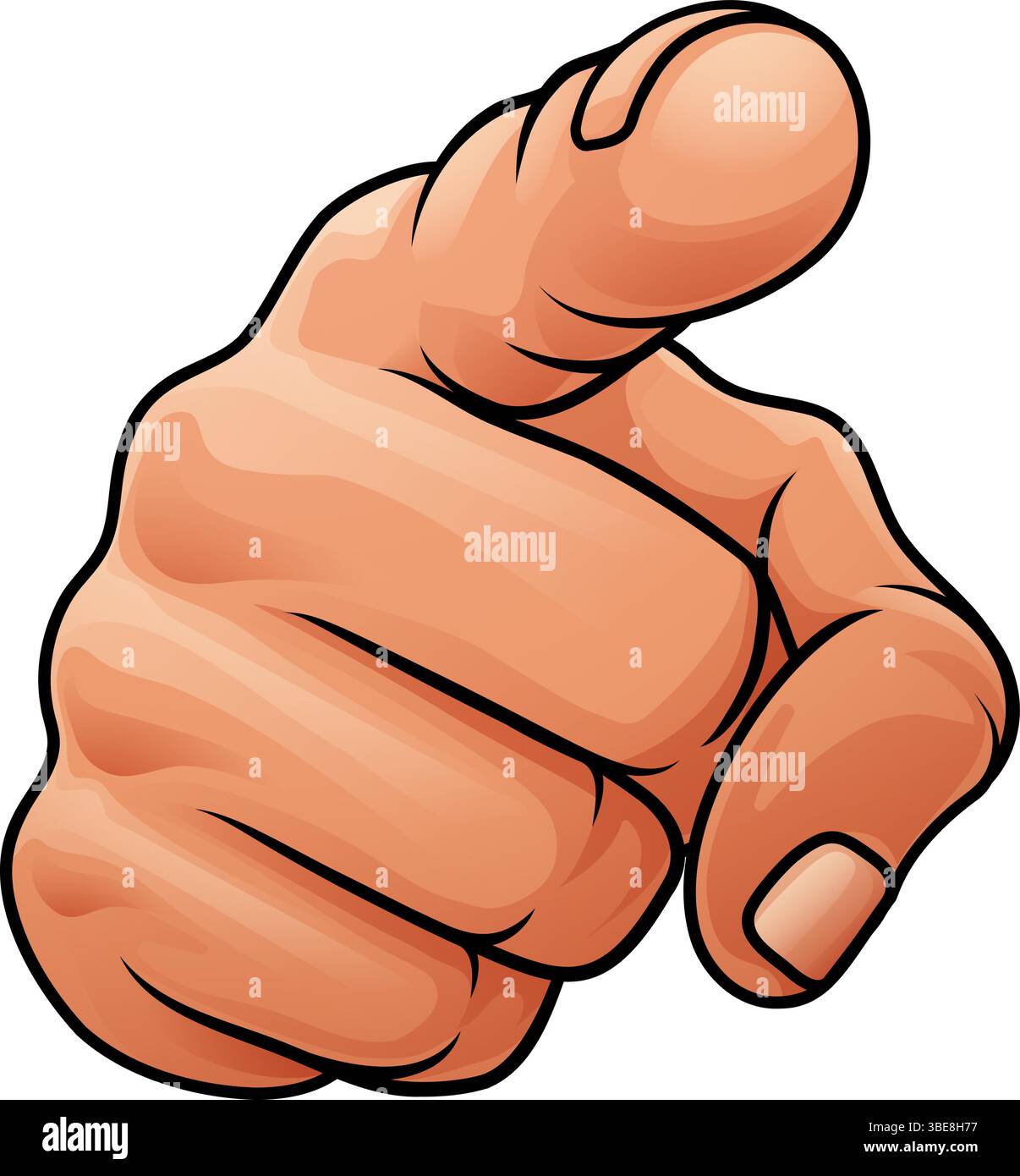 Want You Pointing Finger Cartoon Hand Icon Stock Vector Image & Art - Alamy