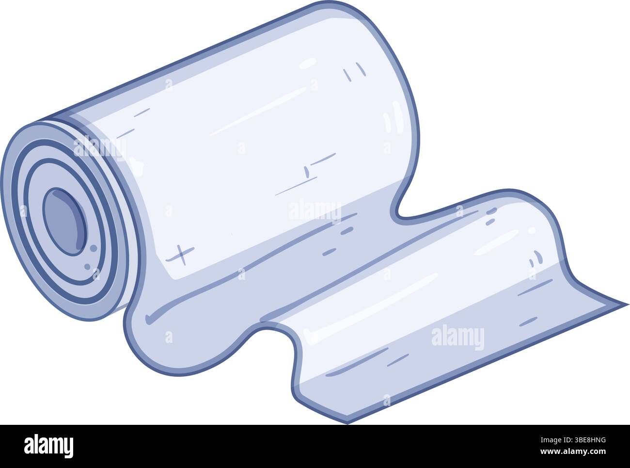 cotton gauze roll cartoon vector illustration Stock Vector Image & Art ...