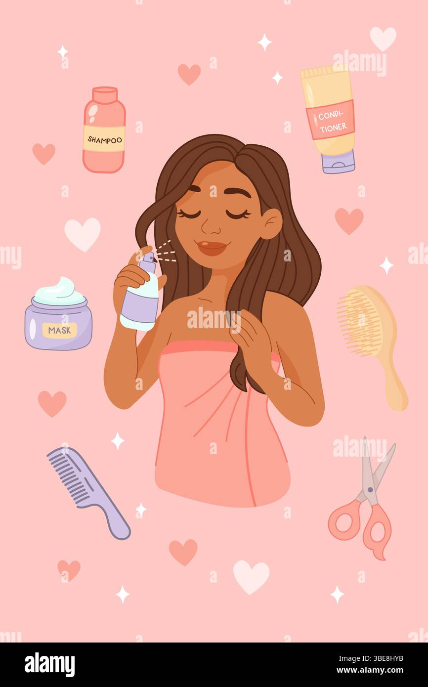 Hair styling tools on Stock Vector Images - Alamy