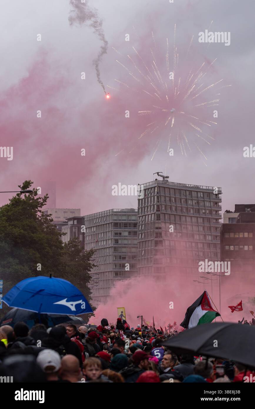 Liverpool Football Club Premier League Champions victory parade through ...