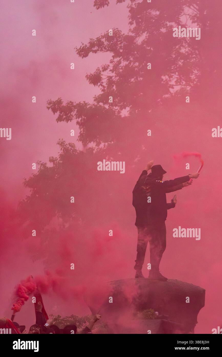 Liverpool Football Club Premier League Champions victory parade through ...