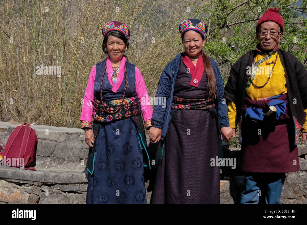 Traditional Tamang family on the Tamang Heritage Trail, Thuman, Nepal ...