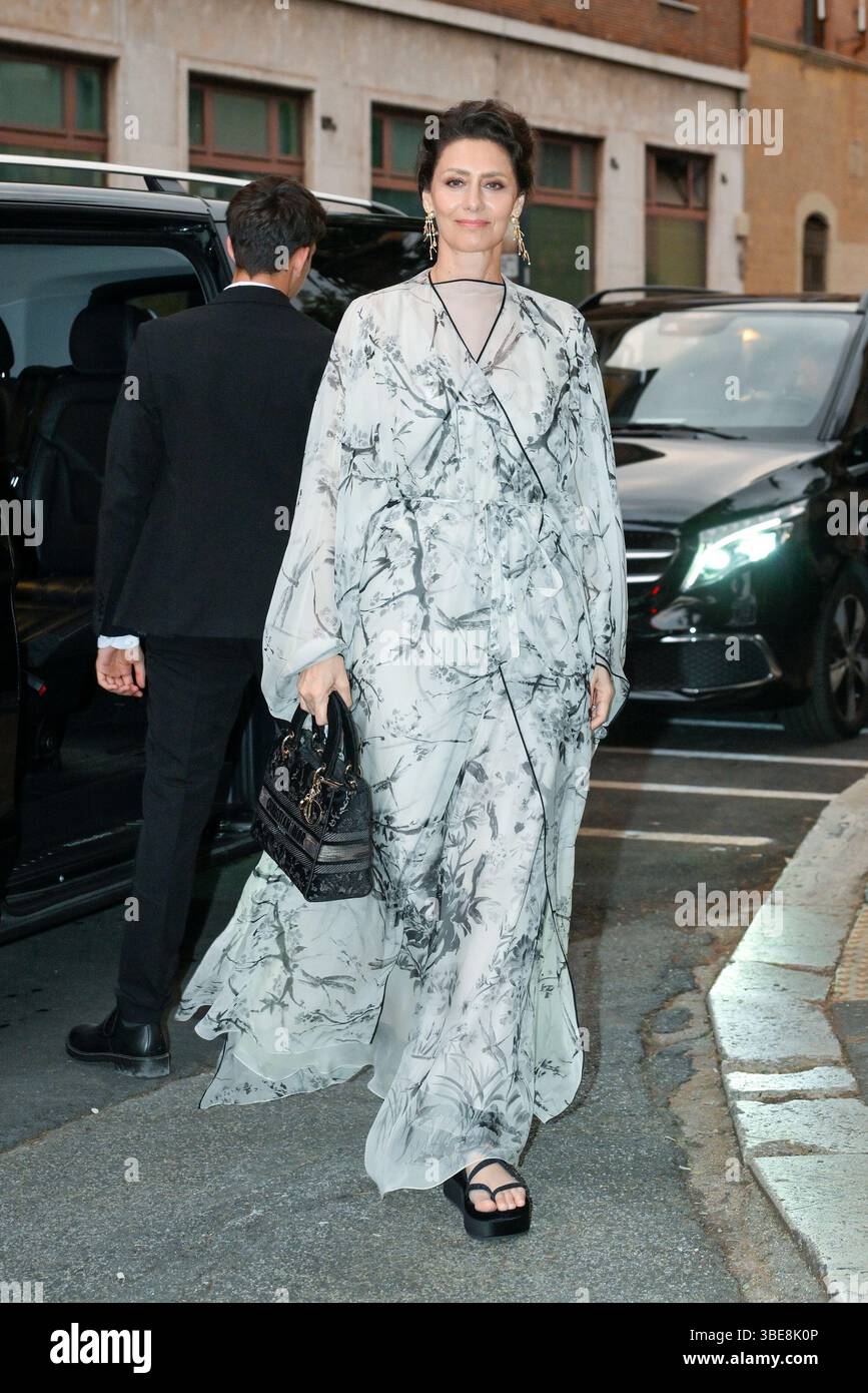 Maria Fernanda Cândido is seen at Dior Cruise 2026 at Villa Albani ...