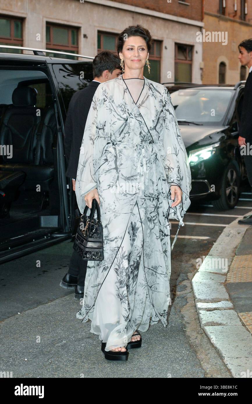 Maria Fernanda Cândido is seen at Dior Cruise 2026 at Villa Albani ...