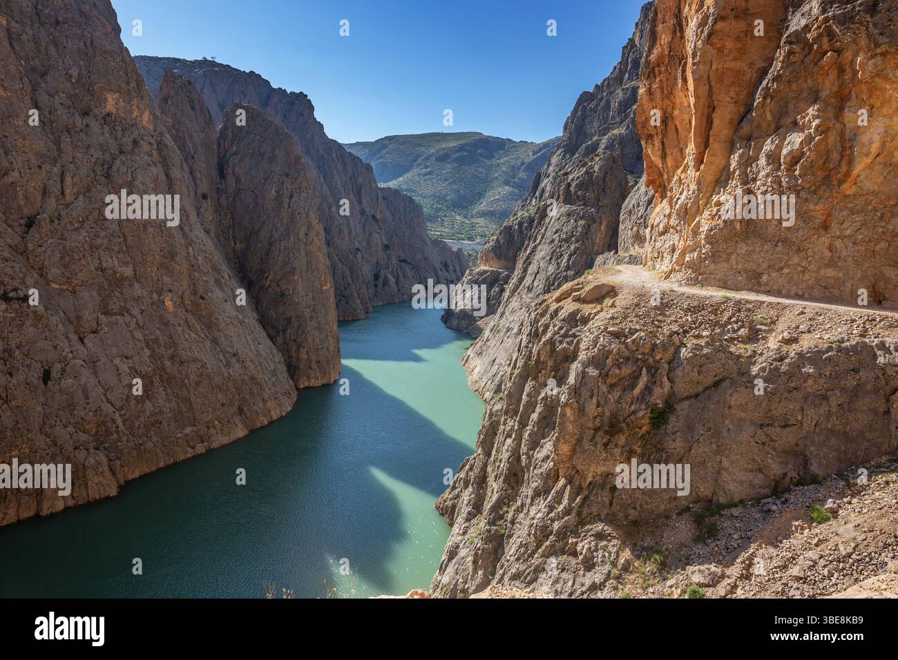 The 'stone road' built on the impassable rocks of the Dark Canyon and ...