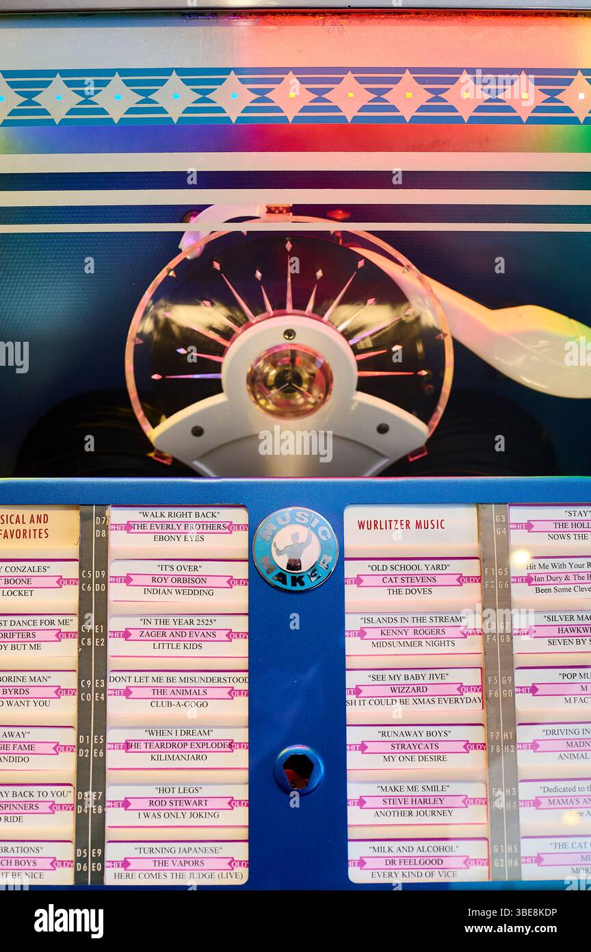 The Ditchburn Jukebox Museum and coffee bar,St Annes,UK Stock Photo - Alamy