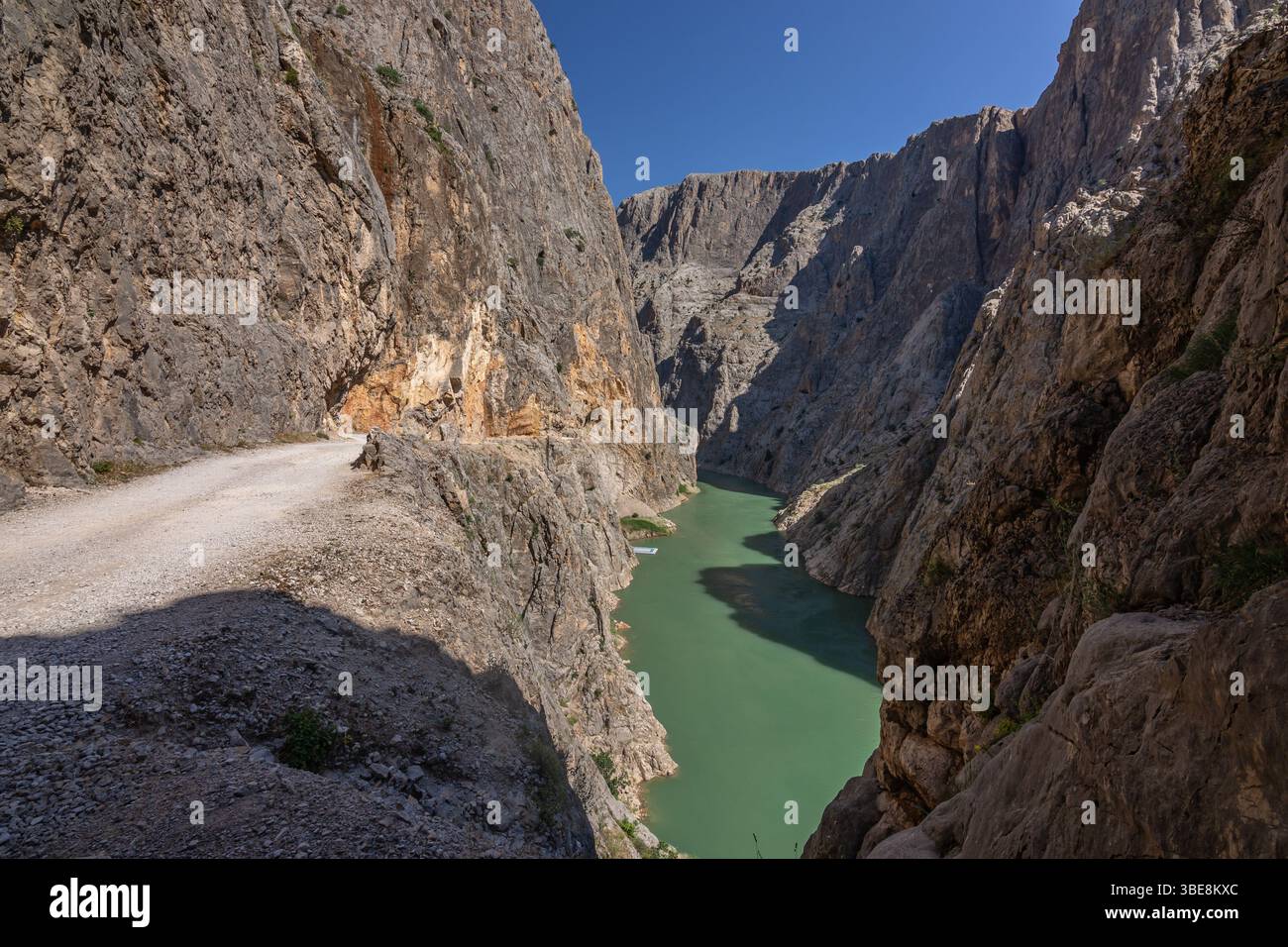 The 'stone road' built on the impassable rocks of the Dark Canyon and ...