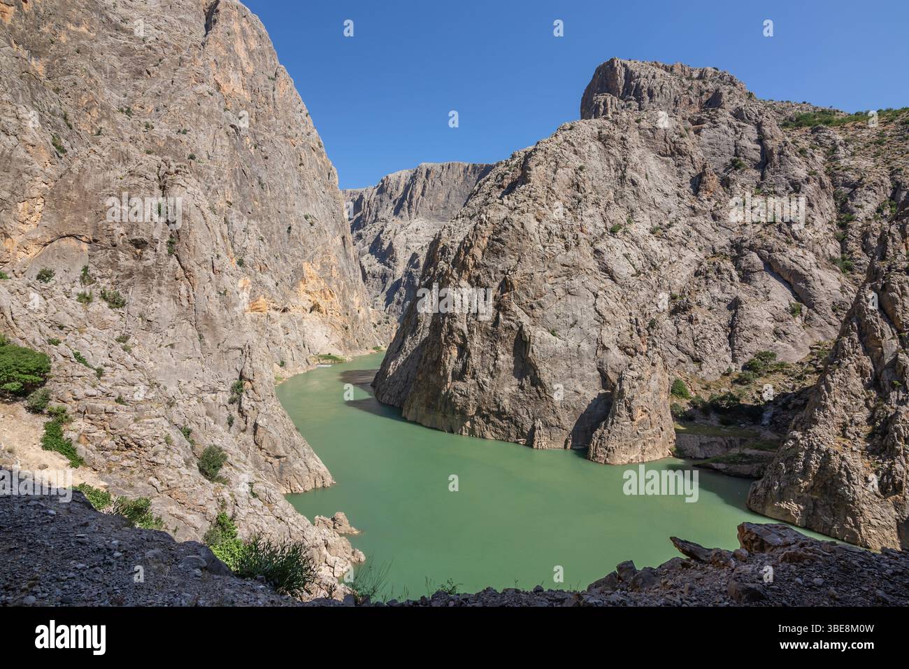 The 'stone road' built on the impassable rocks of the Dark Canyon and ...