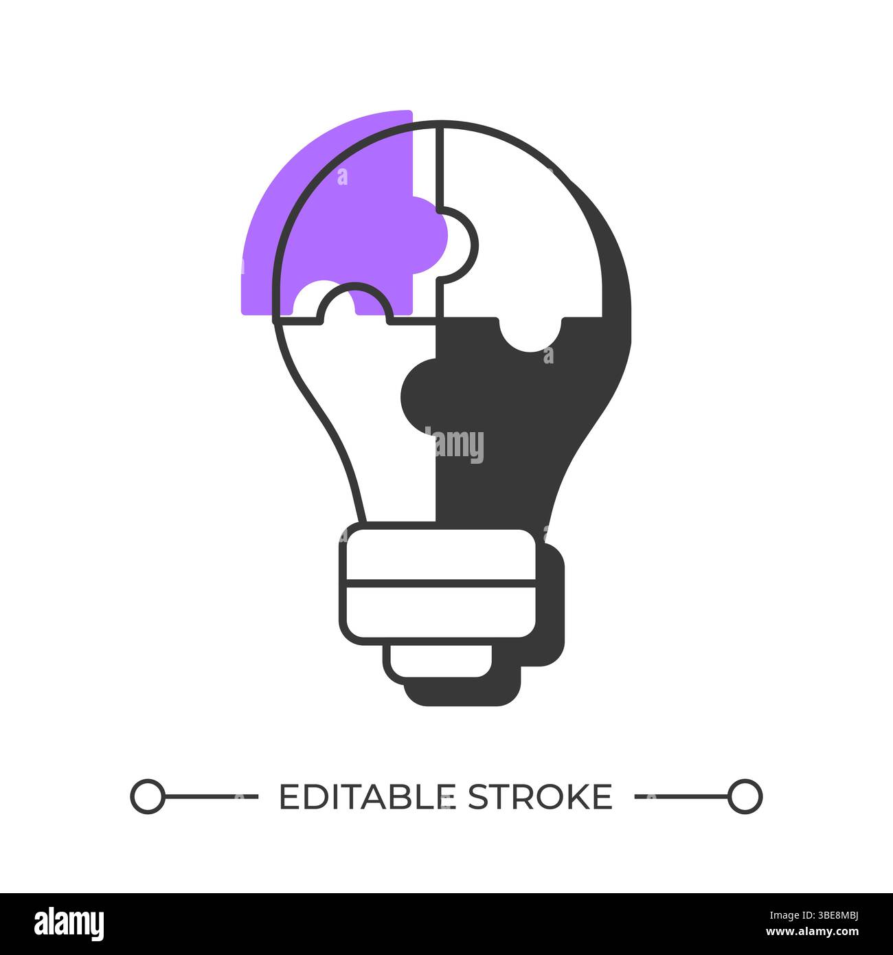 Thinking solving process line hi-res stock photography and images - Alamy