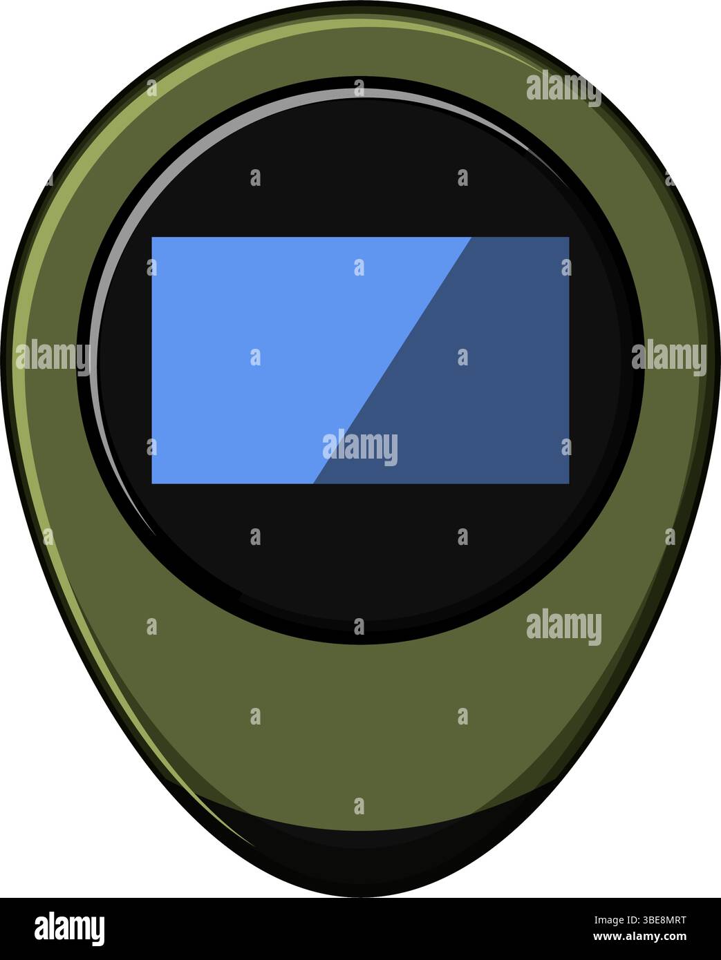 transmitter gps beacon cartoon vector illustration Stock Vector Image ...