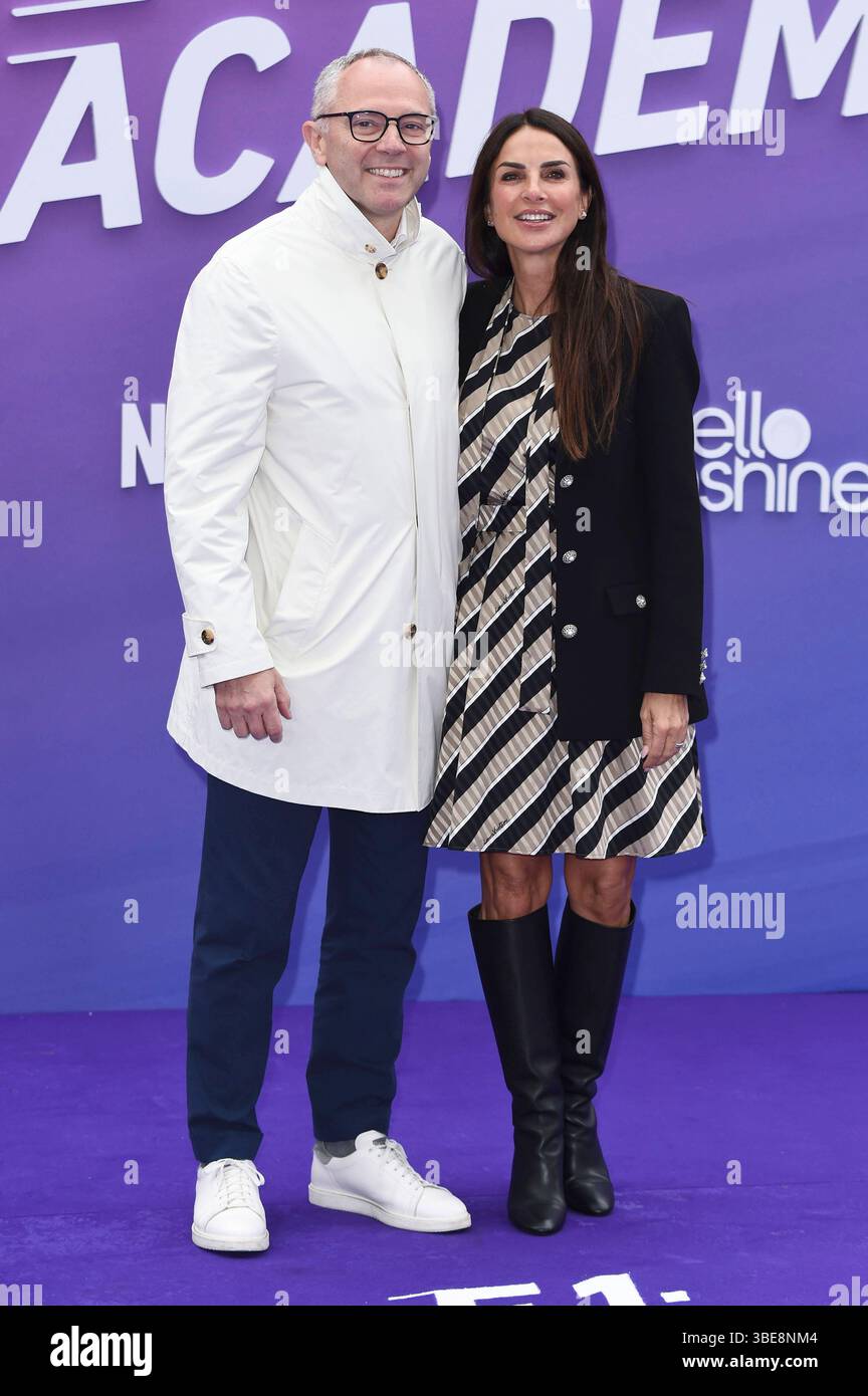 Stefano Domenicali mit Ehefrau Silvia Colombo bei der Premiere der ...