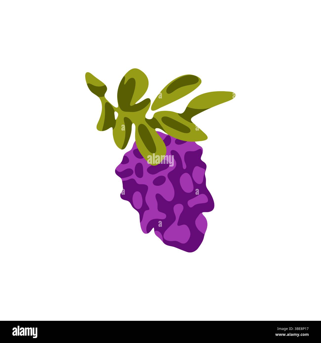 Fresh mulberry icon flat Stock Vector Images - Alamy